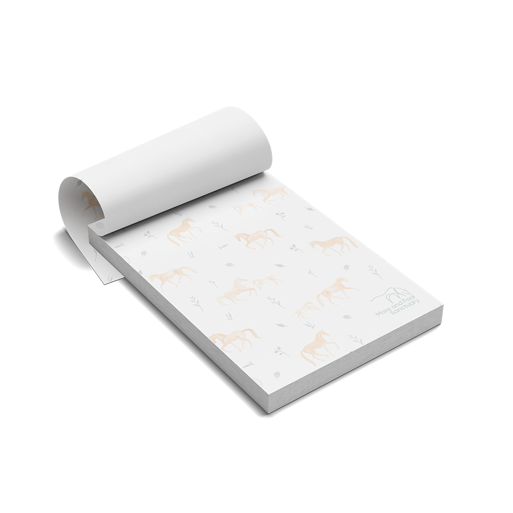A5 Pattern Notepad | The Mare and Foal Sanctuary